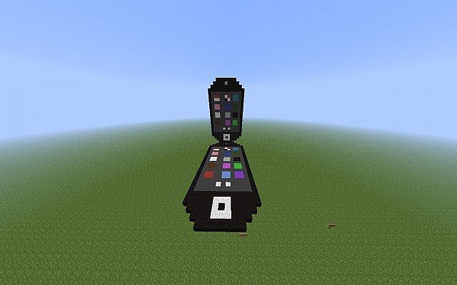 Iphone 4s and Ipod 5 Pixel Art Minecraft Map