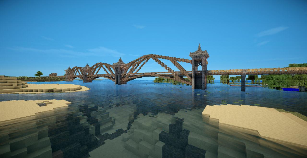 Large Railway Bridge Minecraft Map