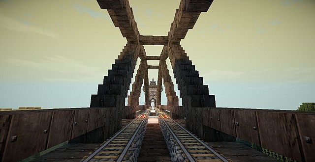 Large Railway Bridge Minecraft Map