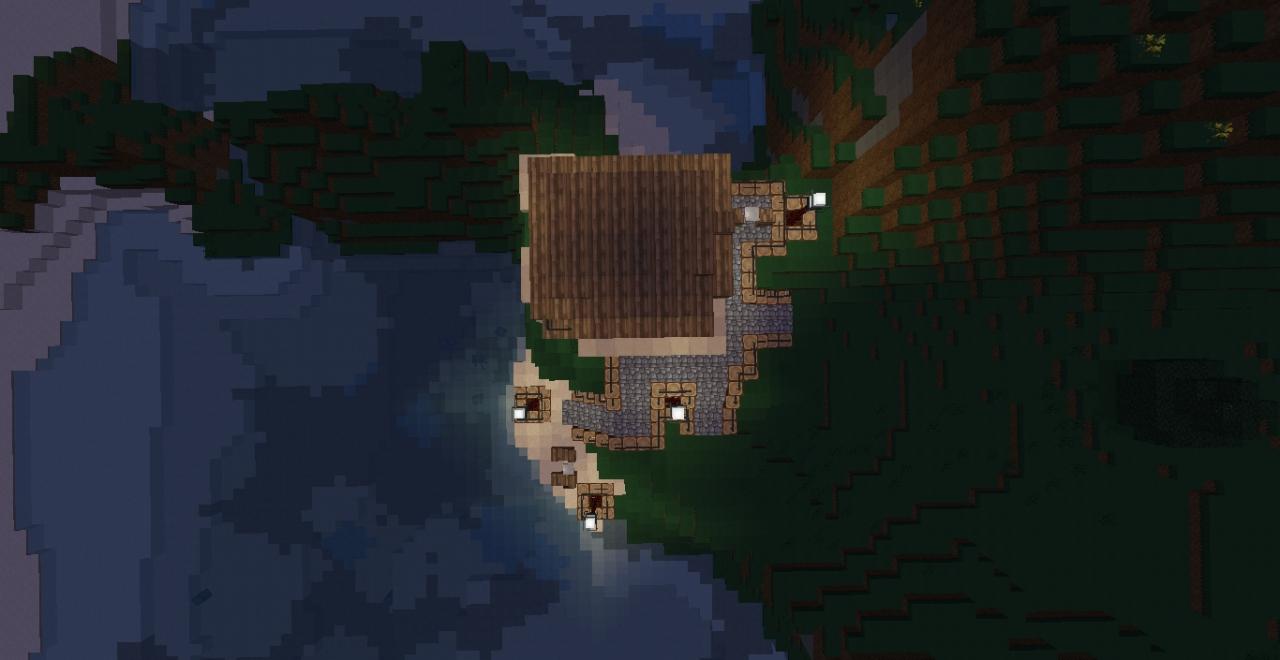 Riverside/Lakeside Modern House Minecraft Map