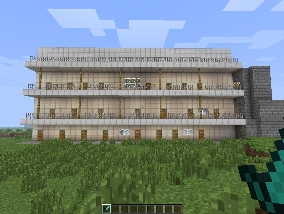 Digimon, Tai's Apartment building and home. Minecraft Map