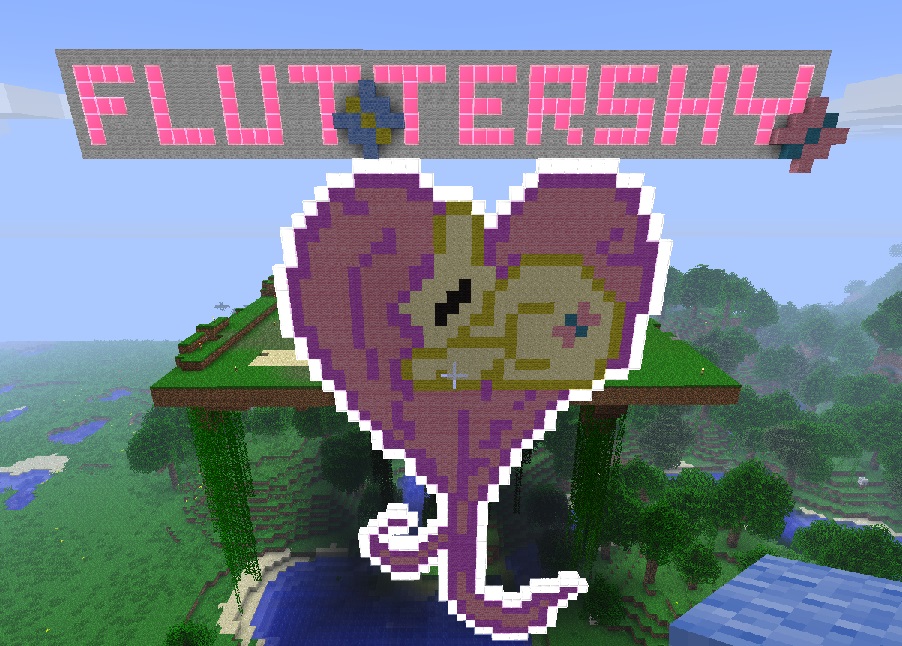 Pixel Art Di Minecraft Fluttershy Amber's Pixel Arts