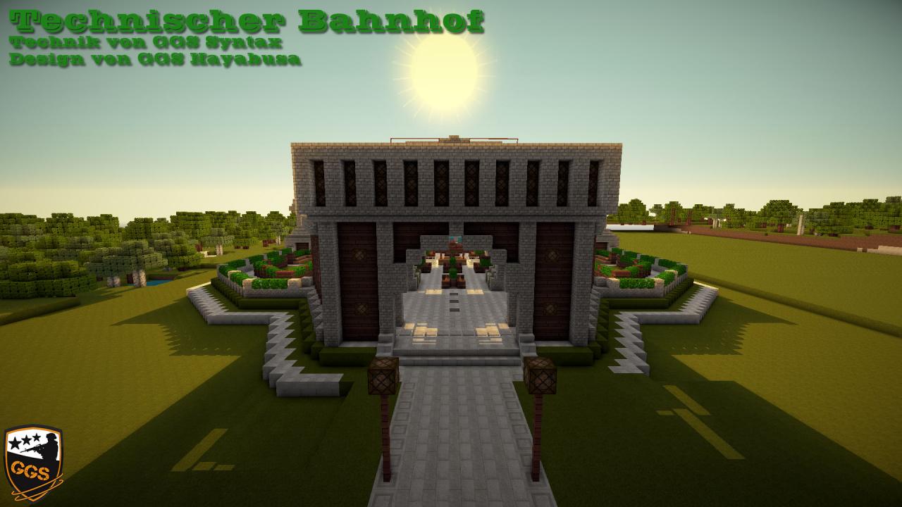 Technical train station / Technischer Bahnhof Minecraft Map