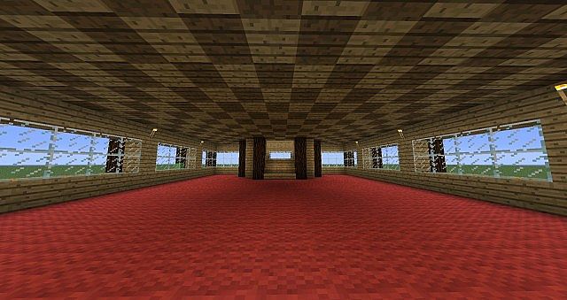 Wood Style Server Spawn House Minecraft Map