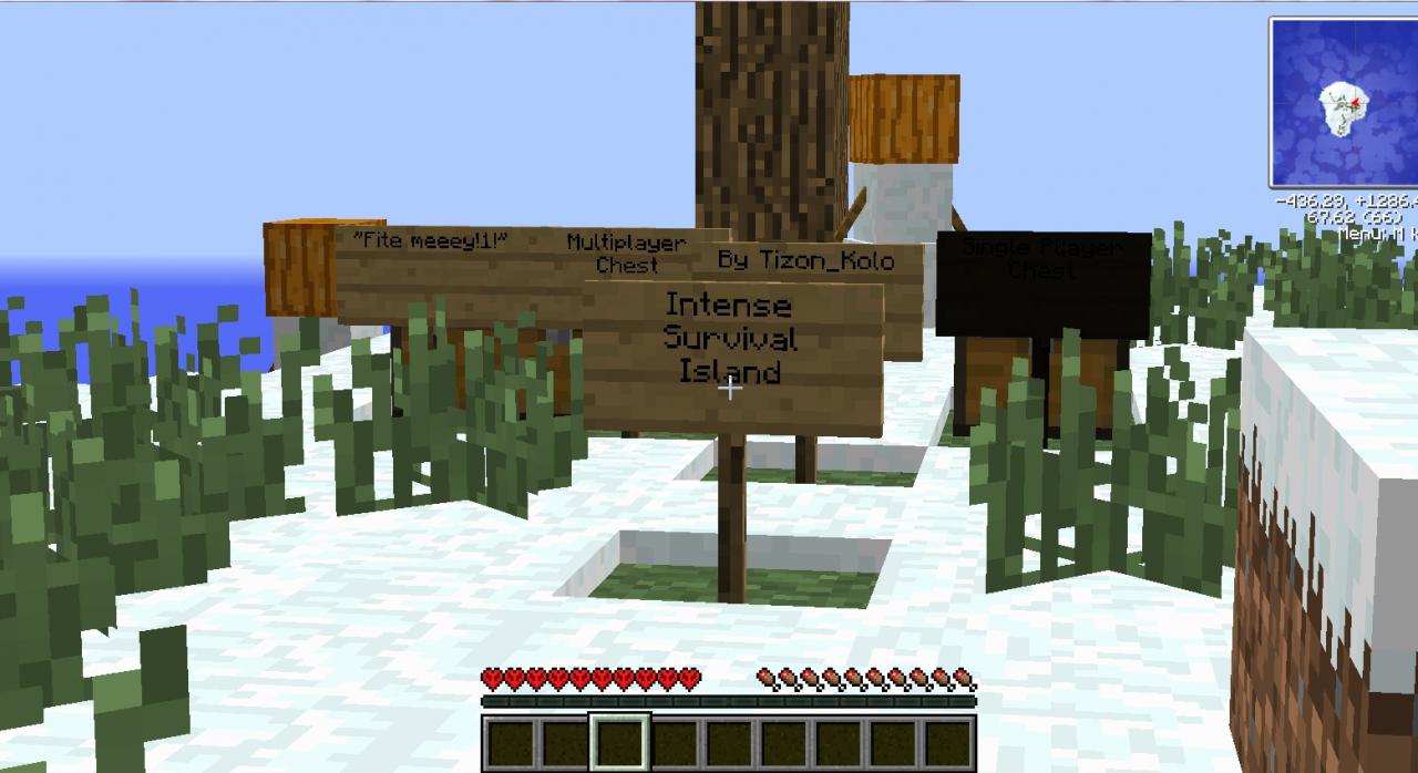 Intense Survival Island Minecraft Map