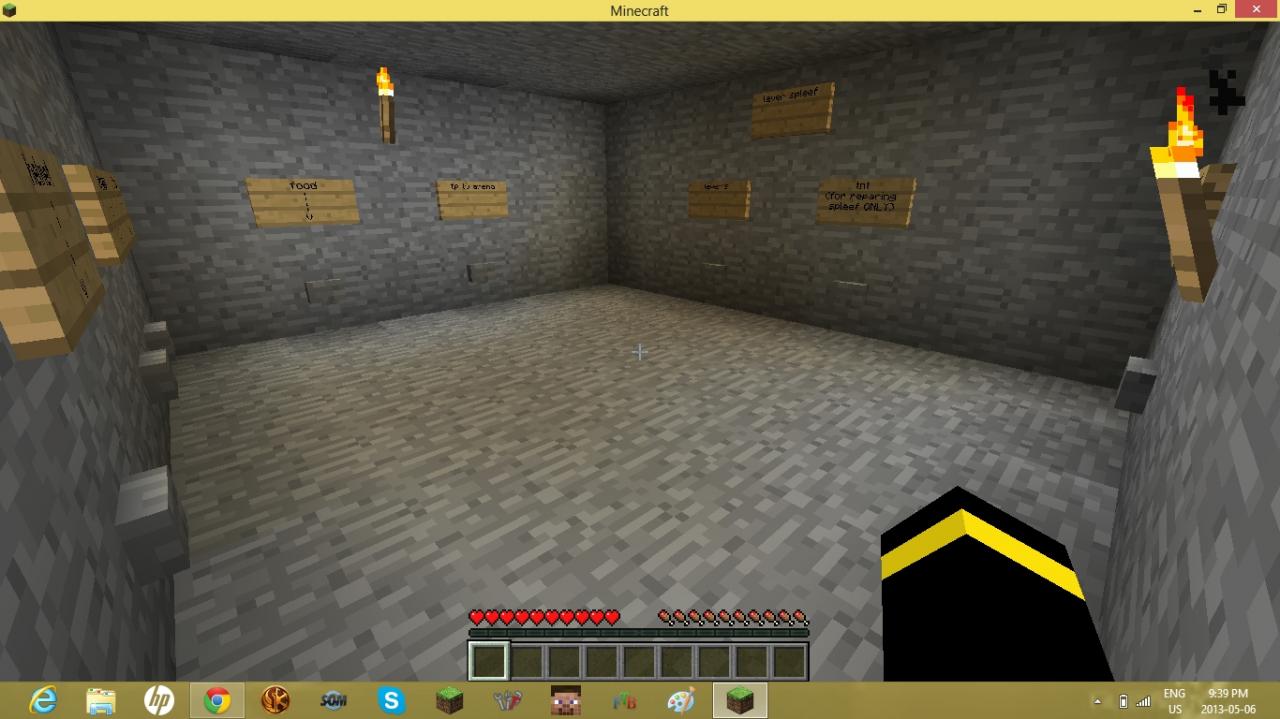 tnt lever spleef (Command block's) Minecraft Map