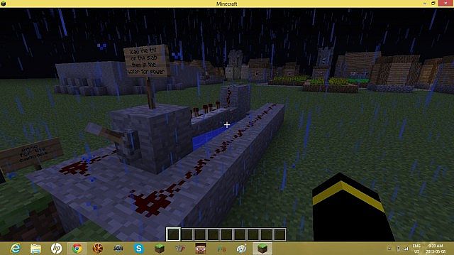 take out the village (command block's) Minecraft Map