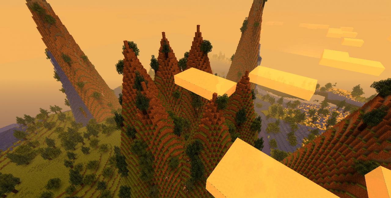 Huge Terraform Islands! [Custom Terrain!] Minecraft Map