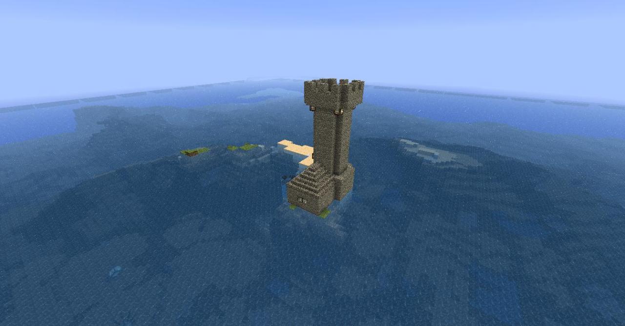 Island Survival Tower Minecraft Map