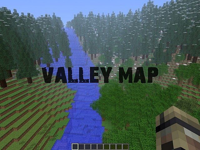 Valley With River Map Minecraft Map