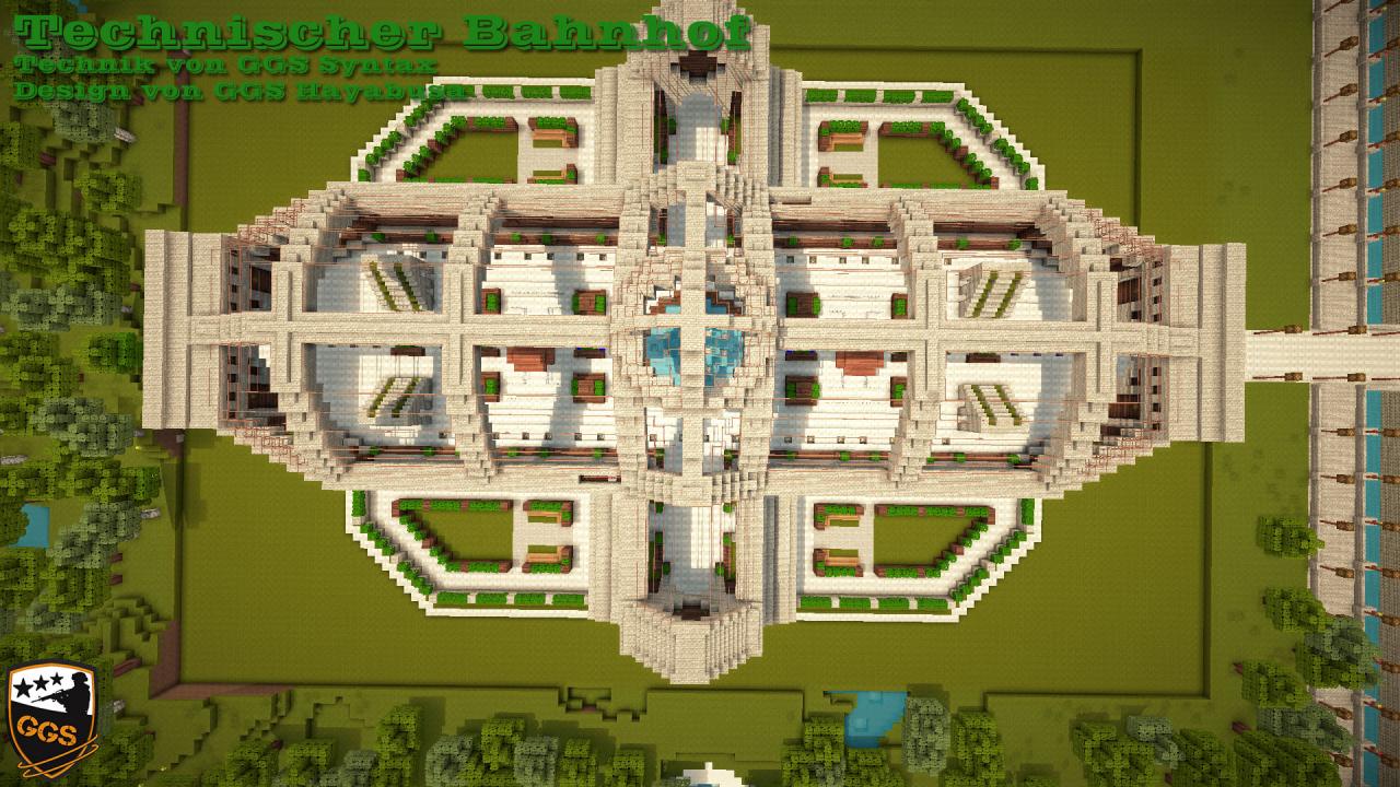 Technical train station / Technischer Bahnhof Minecraft Map