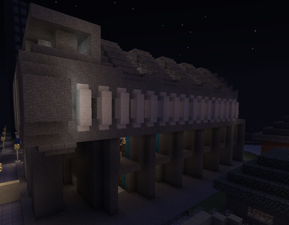 Brutalist Library Minecraft Map