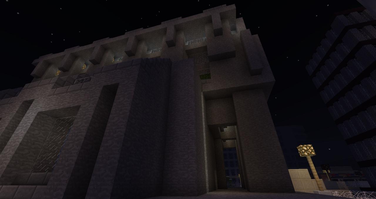 Brutalist Library Minecraft Map