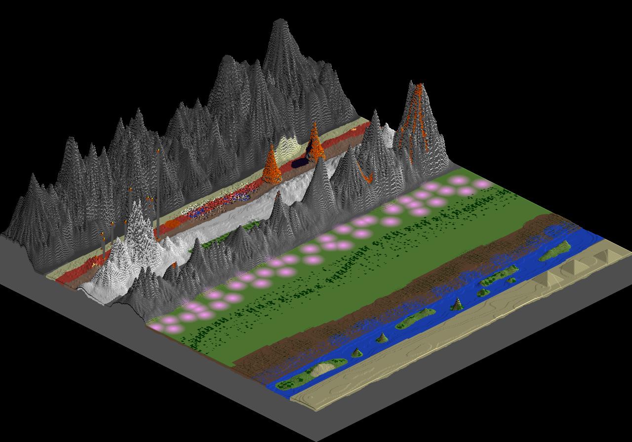 Adventure Survival 10 Lines Minecraft Map