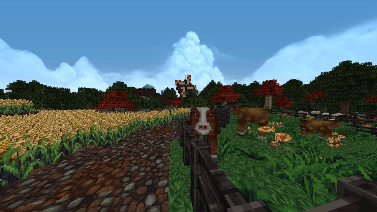 Small Medieval Farm Minecraft Map