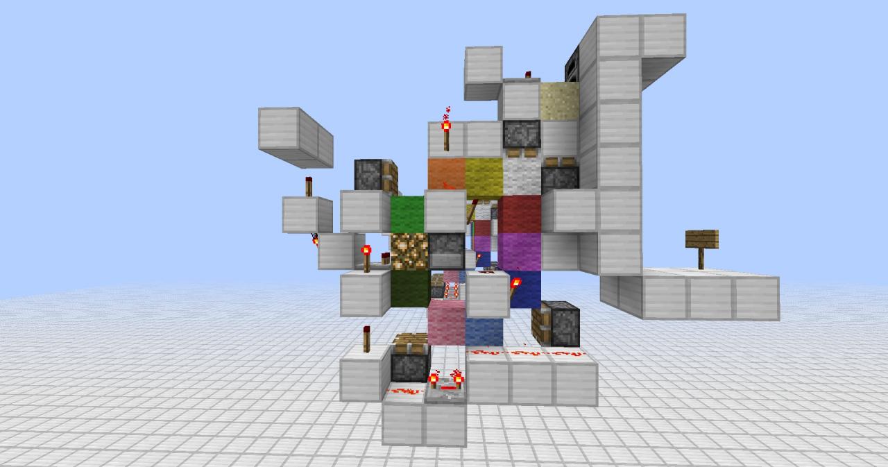 Stackable Color Combo Lock Minecraft Map