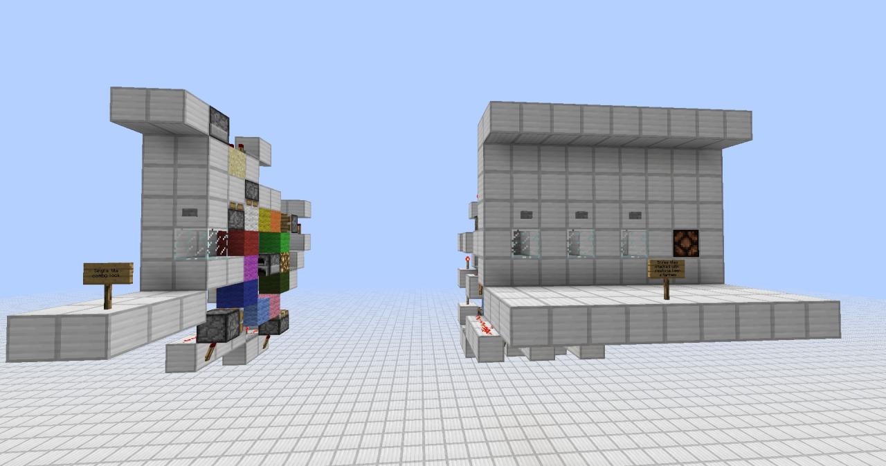 Stackable Color Combo Lock Minecraft Map