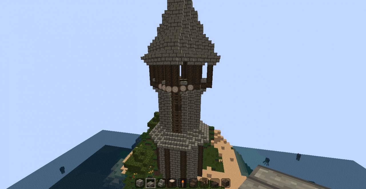 medieval tower tutorial + Download Minecraft Map