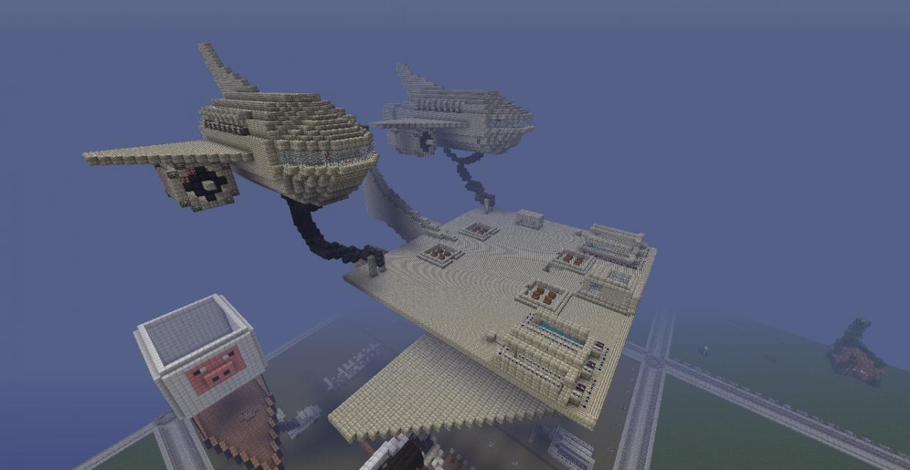 Quartz Battle Cruiser Minecraft Map