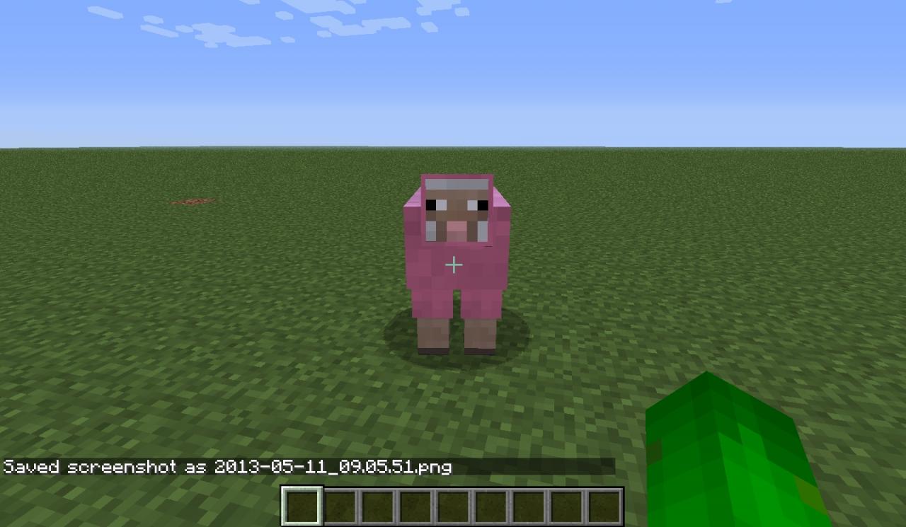 Pink Sheep Head Wool Art Minecraft Map