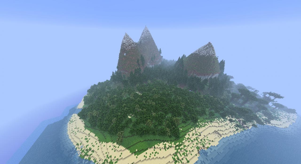 Minecraft (Custom Terrain/Survival Map) The Forgotten Island of ...