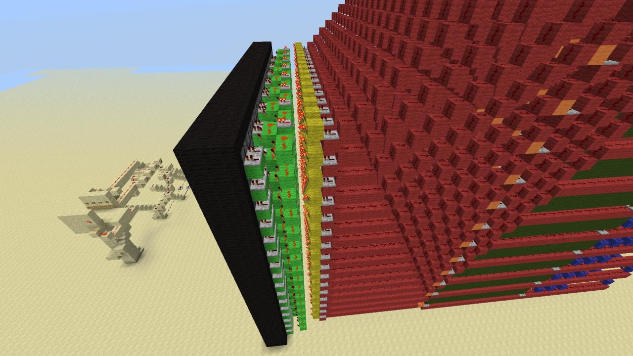 Redstone 16x16 pixel display with 3 images Minecraft Map