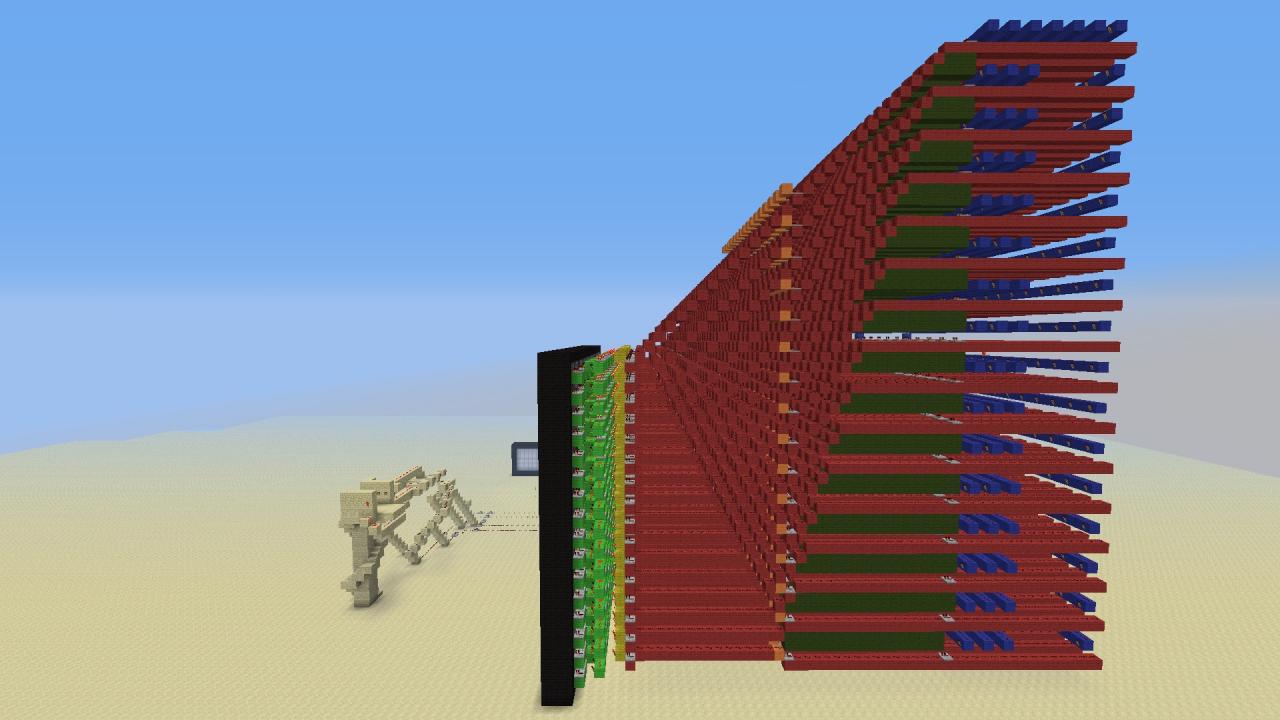 Redstone 16x16 pixel display with 3 images Minecraft Map