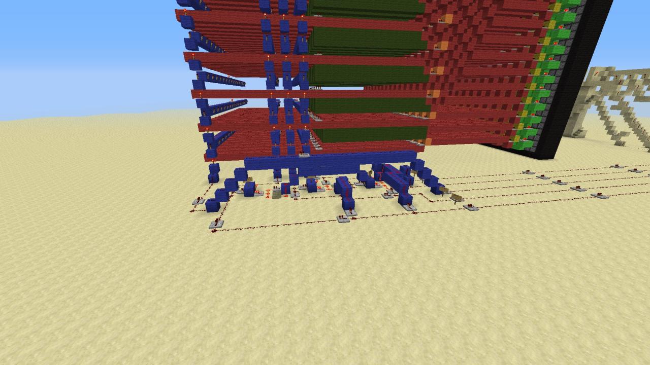 Redstone 16x16 pixel display with 3 images Minecraft Map