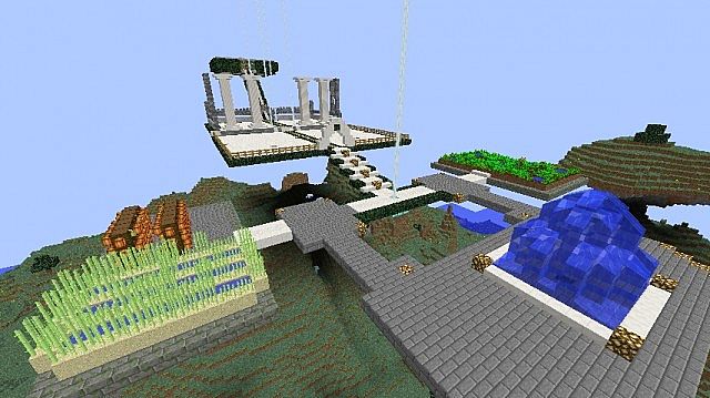 Sky Base Minecraft Map