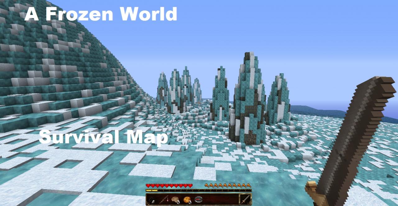 A Frozen World: Adventure/Survival map Minecraft Map