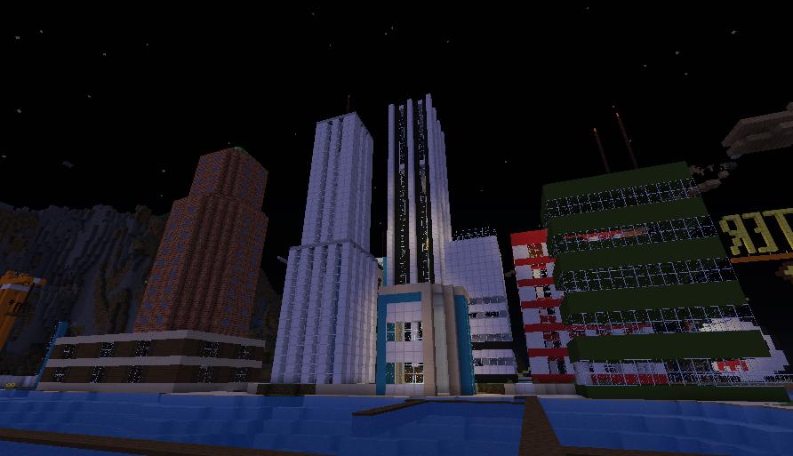 Downtown Skyline Minecraft Map