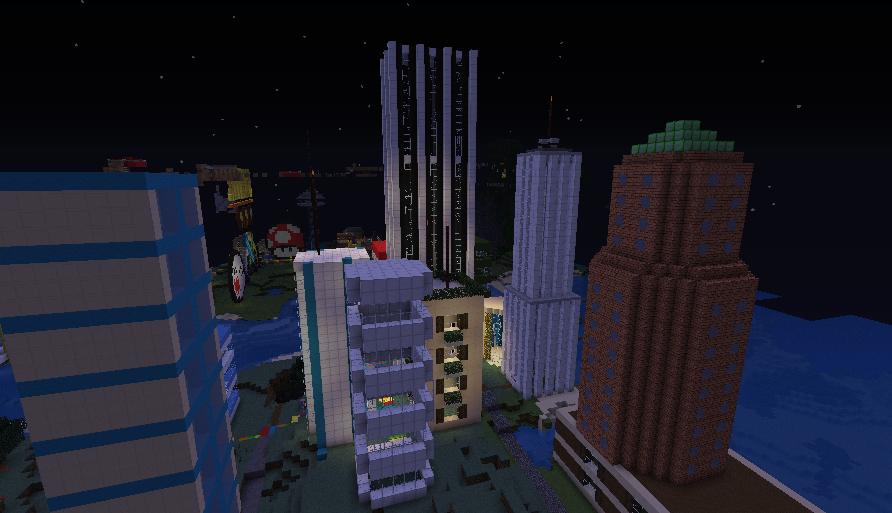 Downtown Skyline Minecraft Map