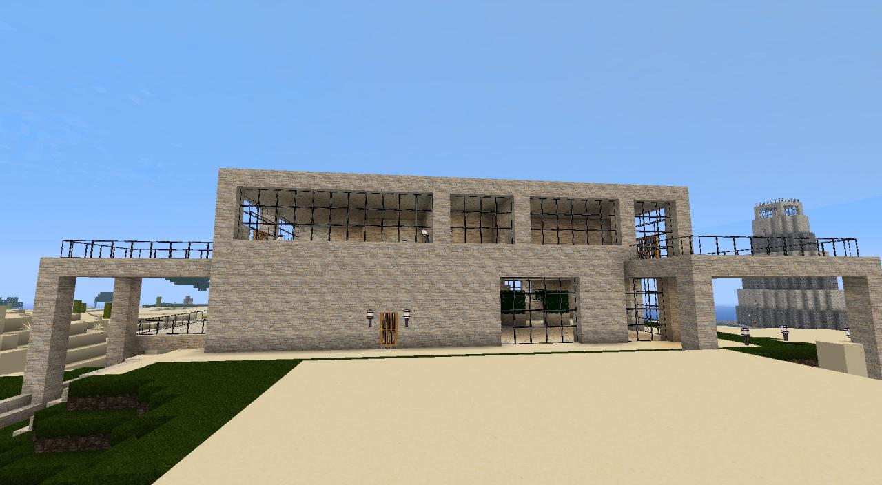 Modern Beachfront House Minecraft Map