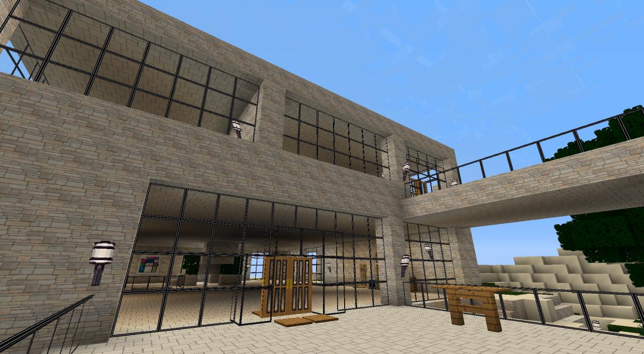 Modern Beachfront House Minecraft Map