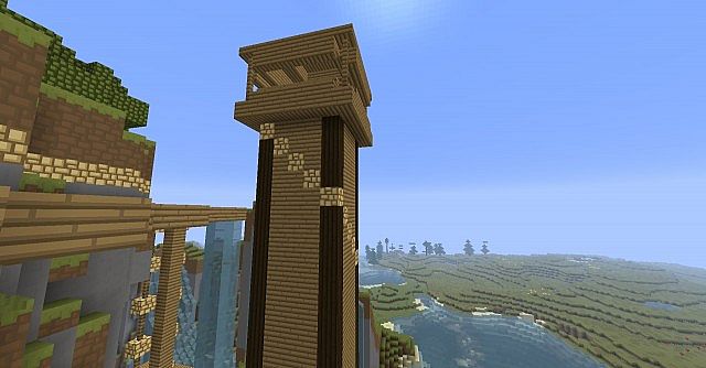 Cliff Side Base Minecraft Map