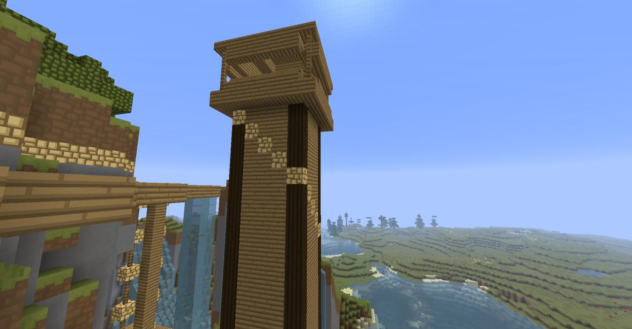 Cliff Side Base Minecraft Map