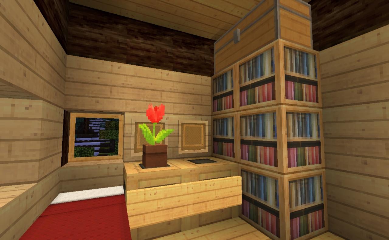 Minecraft Starter Home- complete with end portal and guest room ...