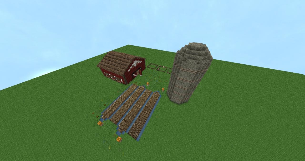 Minecraft Farm with Time Lapse Minecraft Map