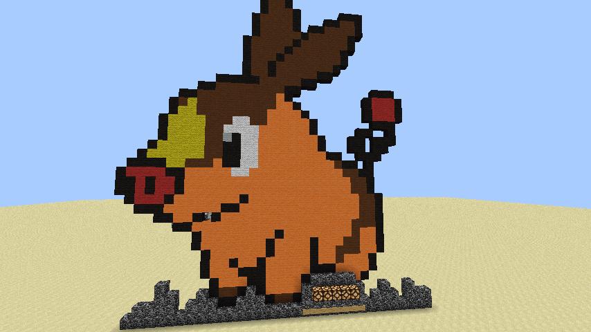 Mechanical Tepig, with moves! Minecraft Map
