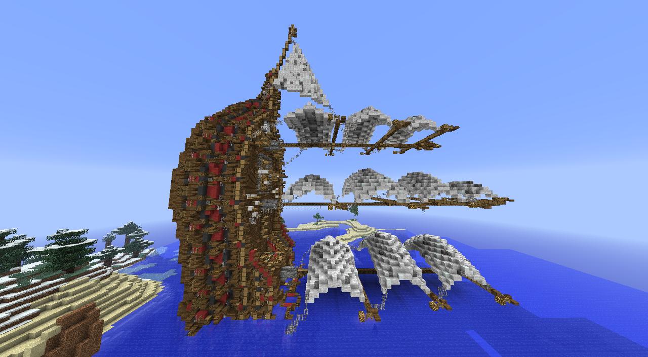 EPIC HUGE SUNKEN SHIP! Minecraft Map