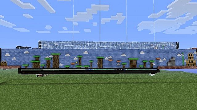Minecraft games: Super Mario Bros Minecraft Map