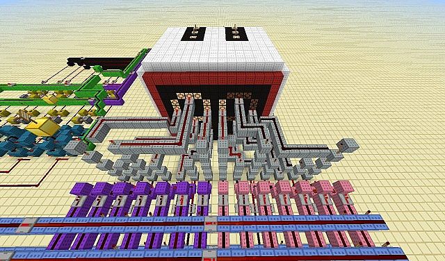 4-bit Calculator Minecraft Map