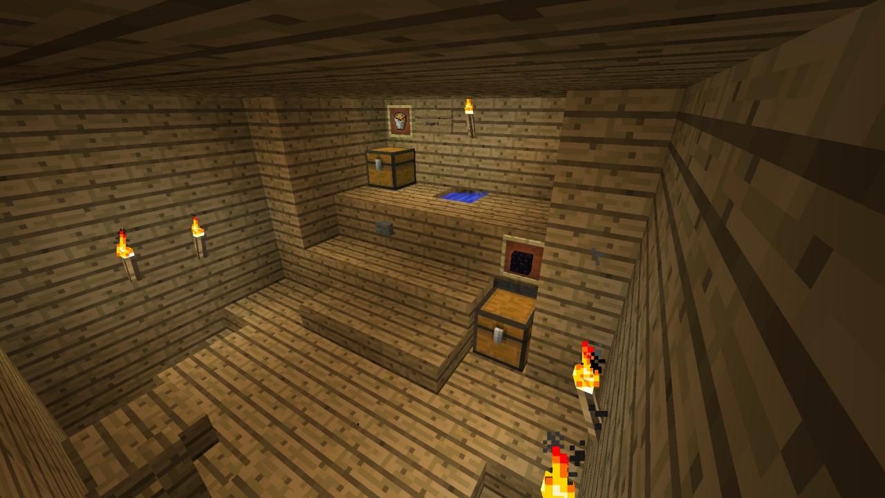 Semi-Automatic Obsidian Generator Minecraft Map