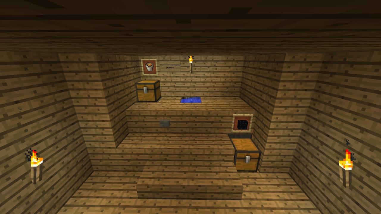 Semi-Automatic Obsidian Generator Minecraft Map