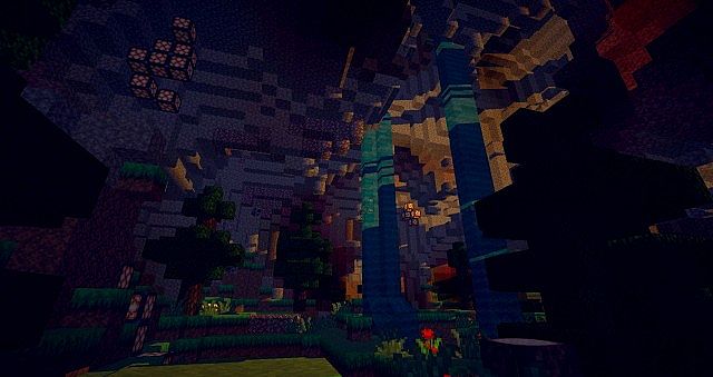Cave Villa Template Minecraft Map