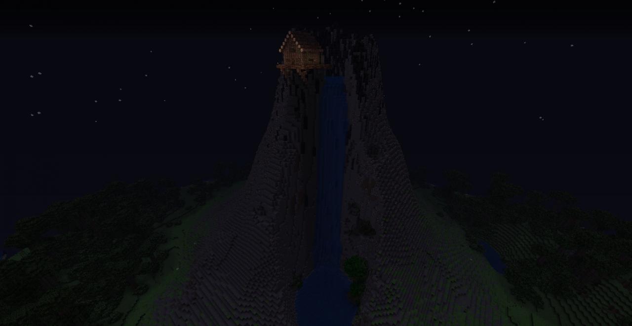 Volcano House /survival/custom terrain Minecraft Map