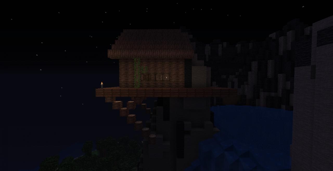 Volcano House /survival/custom terrain Minecraft Map