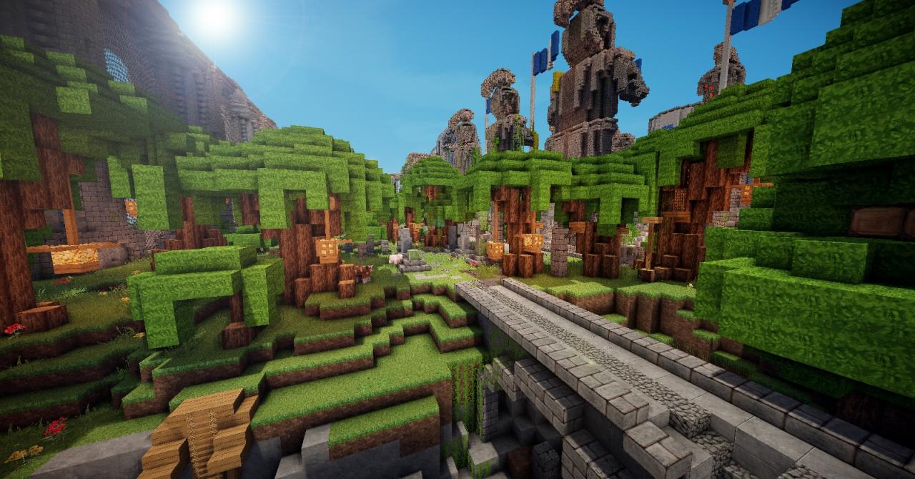 The Old Spawn Hunger Games Arena Minecraft Map