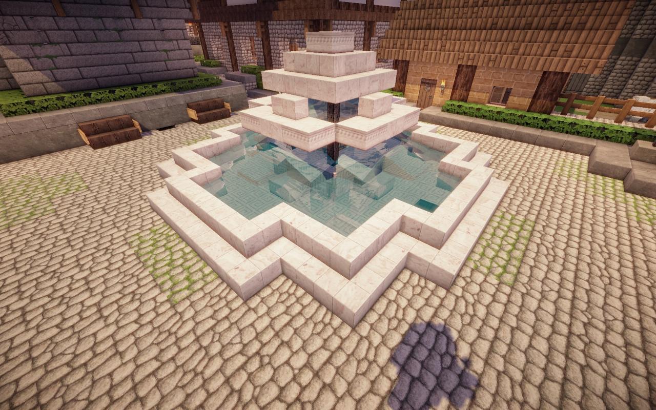 Guruth's Fountains (Redstone operated) Minecraft Map