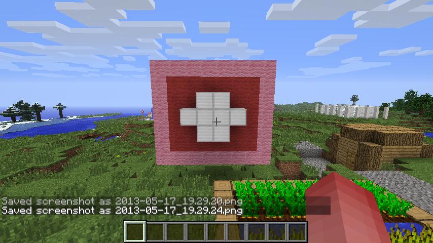 Pink Sheep Head Wool Art Minecraft Map